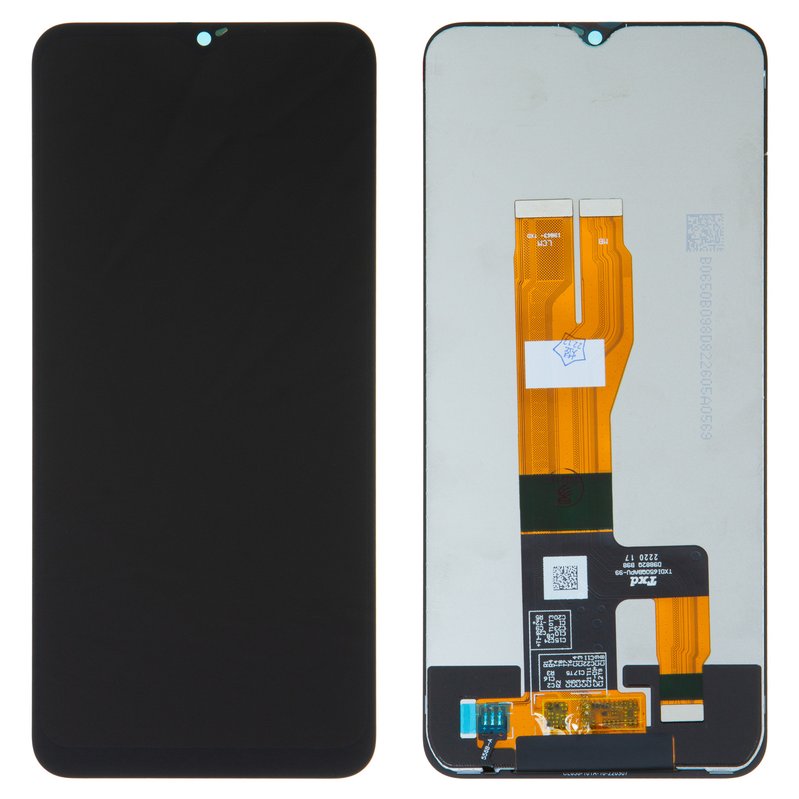LCD compatible with Realme C30s, (black, without frame, High Copy ...